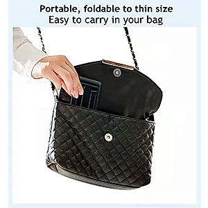 JUSDIQIR Cell Phone Stand Phone Dock Holder Stand Foldable Phone Dock Multi-Angle Universal Adjustable Tablet Compatible with Cell Phone Tablet… (Black)