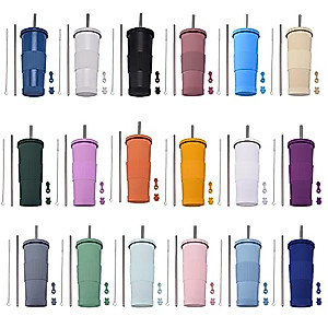 PHEZEN 830ml Sports Water Bottle with Straw Lid, Stainless Steel Thermos Vacuum Insulated Water Bottle Large Capacity Water Bottle with Non-Slip Cup Body Sleeve BPA-Free Insulated Water Bottles