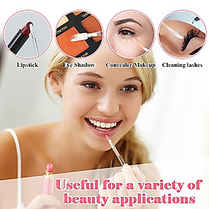 Shintop Disposable MakeUp Lip Brush Lipstick Gloss Wands Applicator Perfect Make Up Tool (100pcs clear)