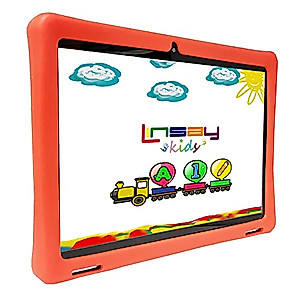 LINSAY 10.1" 1280x800 IPS 2GB RAM 32GB Android 11 Tablet with Kids Red Defender Case, Pop Holder and Pen Stylus