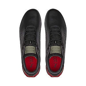 Puma Women's Ferrari Drift Cat Decima Sneaker, Black-Rosso Corsa, 10