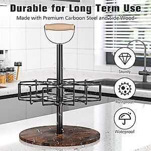 Liuoud Water Bottle Organizer Holder Compatible for Stanley Cup and Straw, Rotatable Cup Holder Rack, Tumbler Lazy Susan Organizer for Kitchen Organizer and Storage, Accessories for Stanley Cup