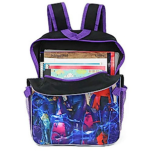Descendants Girl's 16" Backpack W/Detachable Lunch Box
