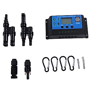 FTVOGUE Solar Panel Battery Charger 50W High Efficiency Flexible Solar Panel for Homes Camping RV Street Lights Solar Power Stations, Solar Controller