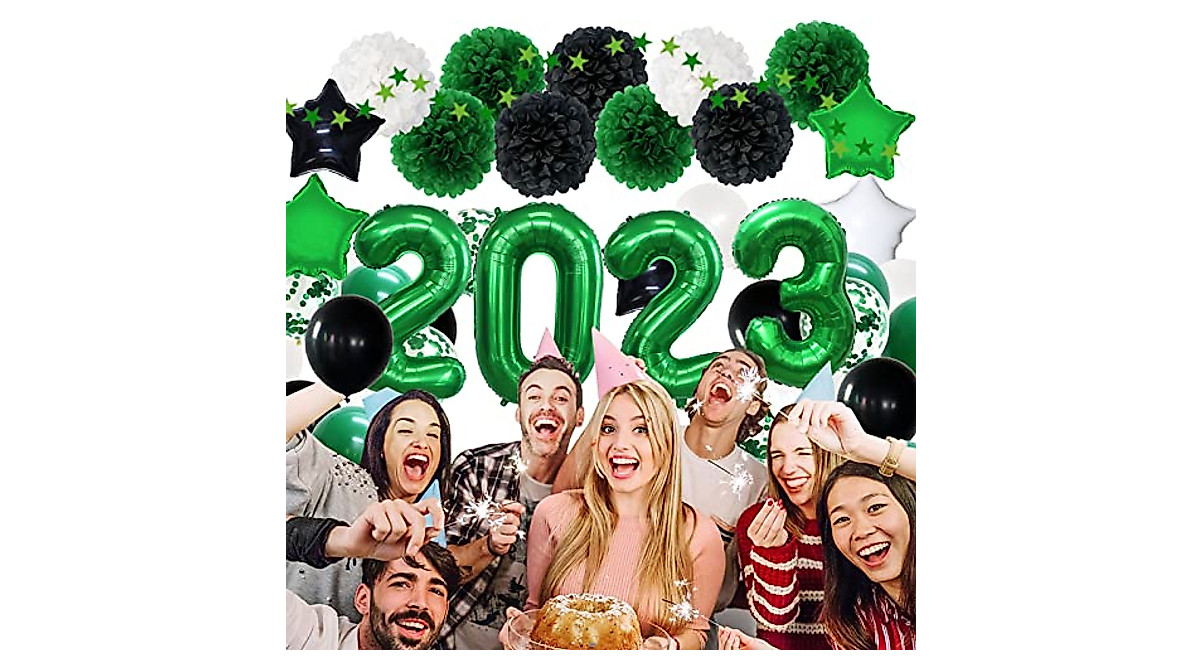 Celebrate 2023 in Style with Green & Black Party Decorations