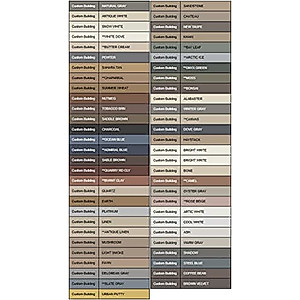 Color Fast Caulk Matched to Custom Building Products (Bright White Sanded)