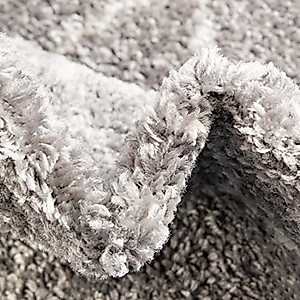 Unique Loom Trellis Frieze Collection Area Rug - Geometric (9' x 12' 2", Light Gray/ Ivory)