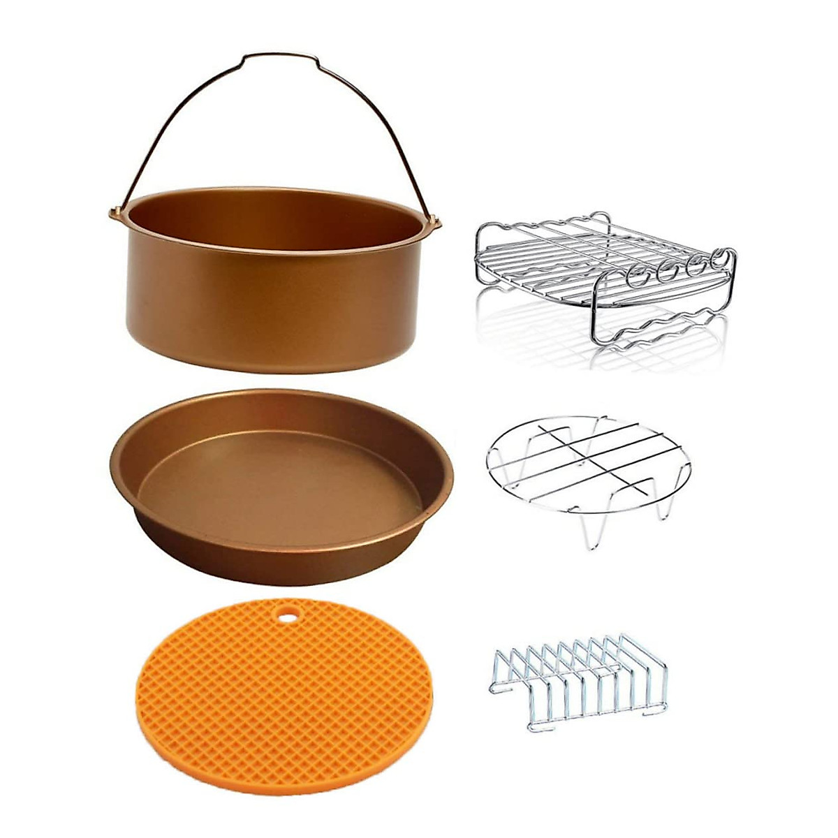 Unomor 1 Set 7 Barbecue Tool Grilling Accessories Outdoor BBQ Outdoor Accessories Air Fryer Barbecue Accessories Outdoor Griddle Grill Outdoor Grills Travel 12 Piece Set Metal