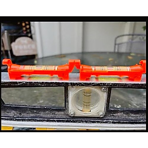 5Pcs Hanging Line Level String levels Tools Used for Layout Brick Working, Site lining, Flooring Decking, Ground, Shed Base, Backyard, Fence, Pier Drainage Slopes Etc. (Red, Set B)
