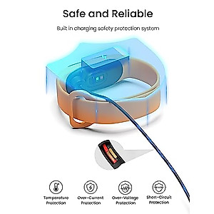 Sinoacc Charger for Xiaomi Mi Band 7/6/5, Amazfit Band 5 Replacement USB Magnetic Charging Cable Cord Accessories for Mi Band 7/6/5, Amazfit Band 5 Fitness Tracker（not for Magic Band）
