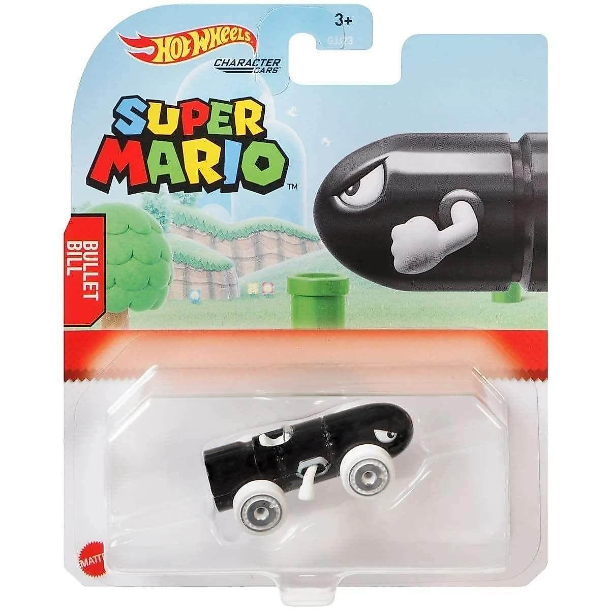 Hot Wheels 2021 Super Mario Character Cars Complete Set of 6 Diecast Vehicles from GJJ23-956G Release