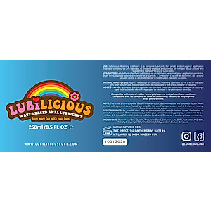 Lubilicious Water Base Lube 8.5 oz – Long-Lasting Water Based Lubricant with Pump Top – Discreet Personal Lubricant for Privacy – Smooth, Non-Sticky Water Based Lube for All Needs