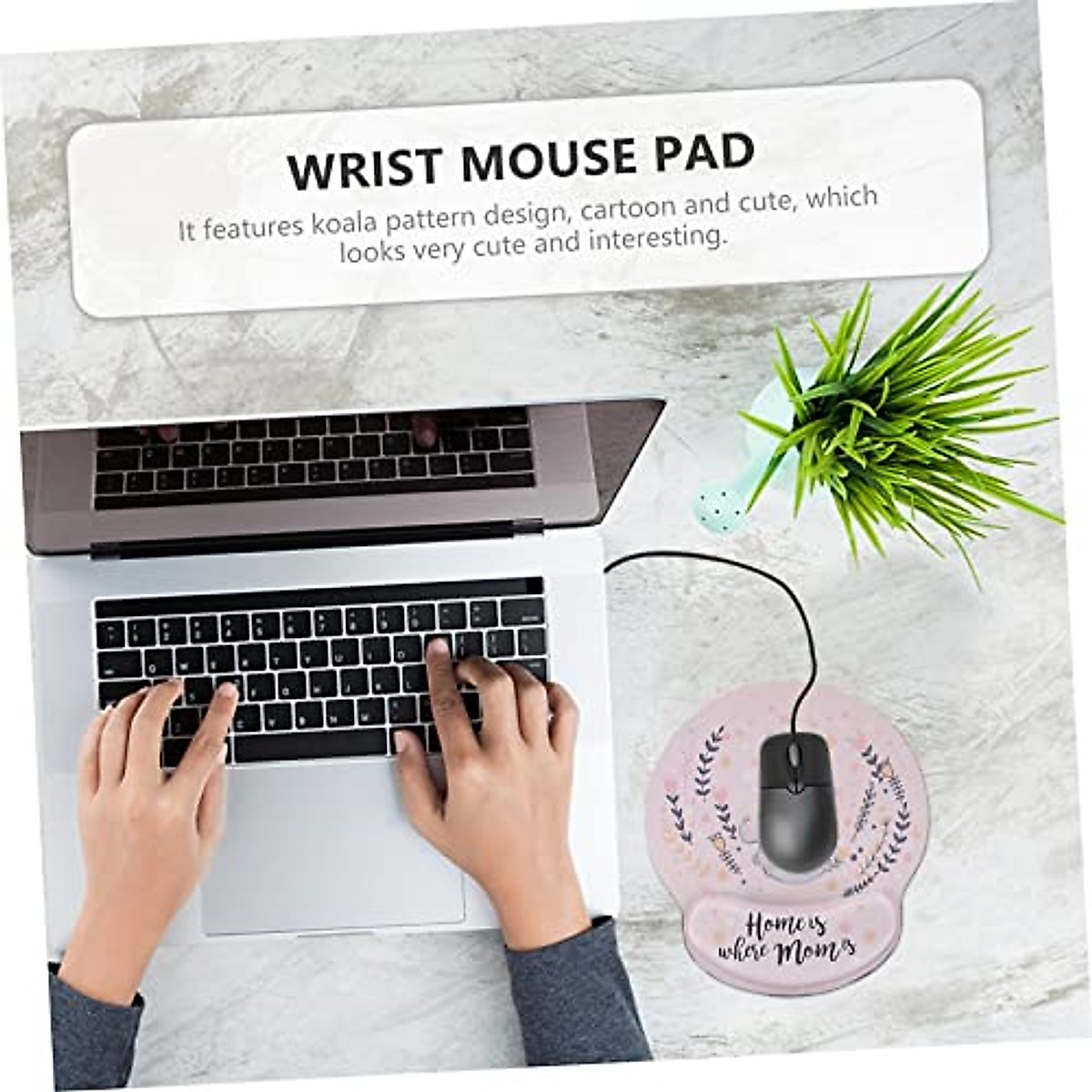 Pad with Wrist Rest 1pc Silicone Wrist Pad Wrist Rest Pad Gaming Mat Computer Mouse Pad Gel Mouse Pad Wrist Mouse Pad Mouse Base Wrist Rest Mouse Pad Koala Pattern Mouse Pad
