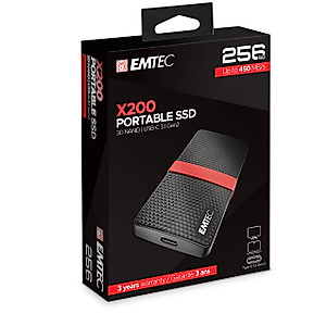 Emtec X200 Power Plus 256GB mSATA Portable Solid State Drive (SSD) - ECSSD256GX200