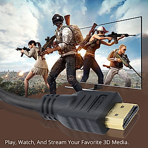 Master Cables HDMI Cable 6.5 Feet (2 m) 3D 4K, Audio Return Channel, High-Speed, Ethernet Enabled, Gold Plated, Compatible with Roku, Computer, PS3, PS4, X Box