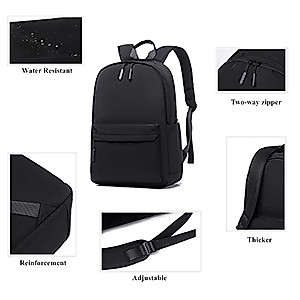 LANSHIYA Classic Basic Backpack for Girls Boys Solid Color Elementary Middle High School and College Bookbag Lightweight Casual Teens Travel Outdoor Daypack,Grey