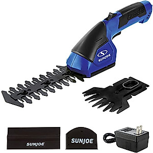Sun Joe HJ604C-SJB-P2 2-in-1 Cordless Grass Shear + Hedger, 7.2 V (Blue)