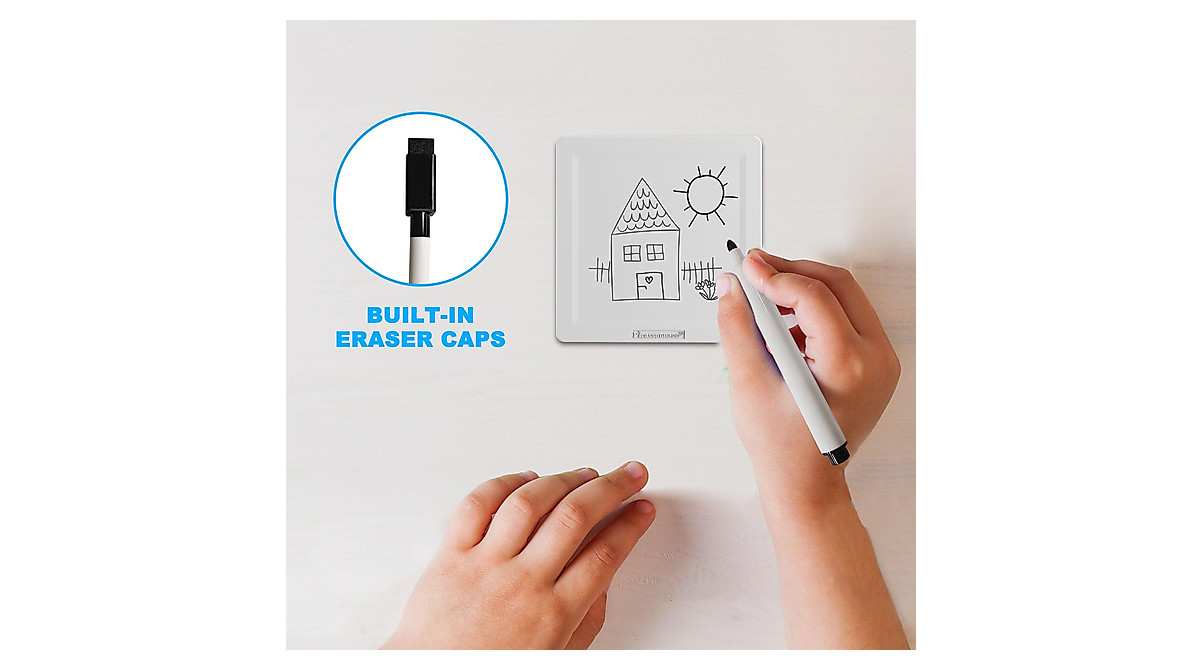 PicassoTiles Canvas Whiteboard & Magnetic Building Tiles for Kids