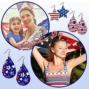 Otuuz 24 Pairs Christmas Earring Santa Christmas Tree Pumpkin Faux Leather Earrings Dangle Lightweight Teardrop Earrings Thanksgiving New Year Party Decorations for Women