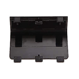 VizGiz 4 Pack Battery Back Cover for Xbox One Wireless Controller Repair Part Replacement One S X Controllers Pack Shell Clip Back Door Lid Guard Cabinet Holder Case (Black)