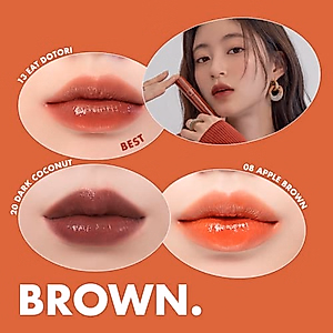 rom&nd Juicy Lasting Tint 28 BARE FIG, Vivid color, Juicy & Glossy Finish, Long-lasting, MLBB, moisturizing, Highly-Pigmented, Clear & Natural Makeup, Lip Tint for Daily Use, K-beauty, 5.5g / 0.2 oz