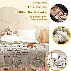 yalinan Gift for Mom, Best Birthday Gift for Mom, Mom Blanket from Daughter Son, 50"×60" Throw Blanket