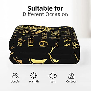 Infantown 50th Anniversary Blanket Gifts, 50th Wedding for Couple Parents Grandparent, 50th Golden Wedding Anniversary Throw Blankets Gifts for Dad Mom Husband Wife 50"X 70"