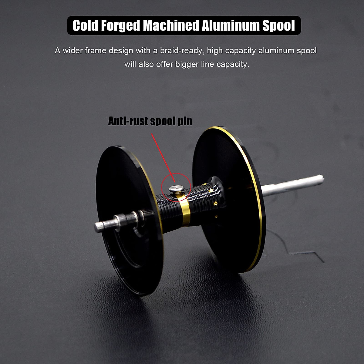 CAMEKOON Bahamut 400 Baitcasting Fishing Reels, Chameleon Paint, 10+1 Stainless Steel Bearings, 35 LBs Carbon Drag, Longer Power Handle, Carbon Fiber Frame and Side Covers, Large Capacity Baitcaster