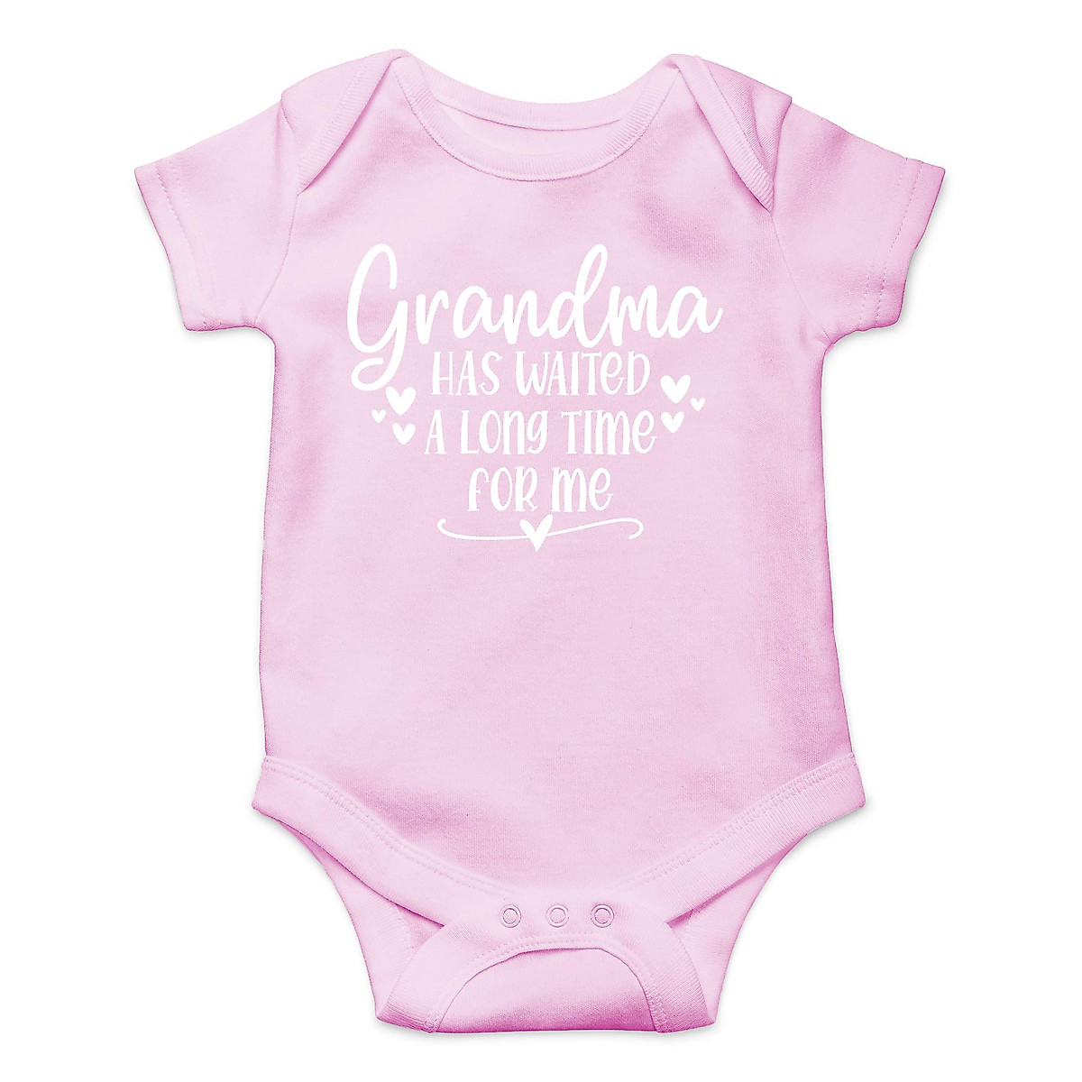 CBTwear Grandma Has Waited a Long Time Baby Bodysuit Funny Infant Outfit Adorable Romper Clothing (Newborn, Pink)