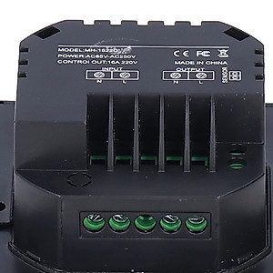 Natudeco 16A Touch Screen Thermostat Dual Temperature Control Design Electric Floor Heating Thermostat Smart Home Thermostat for Home Office AC85V-240V