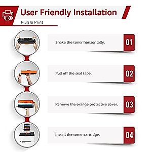 046 046H MF733Cdw Toner Cartridge Replacement for Canon 046 046H CRG-046H for Color Imageclass MF733Cdw MF731Cdw MF735Cdw LBP654Cdw MF731 Printer Ink (Black Cyan Magenta Yellow, 4-Pack)