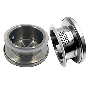 HONGYUNoH 2pcs Stainless Steel Glass Water Pitcher Lids Anti-Dust Splash Resistant Stoppers Covers with Drain for Beverage Carafe Pouring