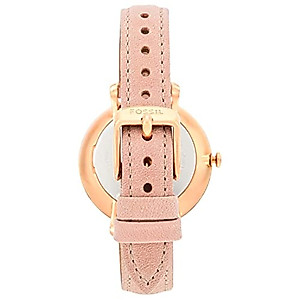 Fossil Women's Jacqueline Quartz Stainless Steel and Leather Watch, Color: Rose Gold, Blush Pink (Model: ES3988)