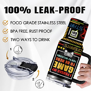 Gamer Gifts for Men Boys, 40oz Gamer Tumbler Cup, Teen Boy Gifts Gaming Stuff, Game Lover Gifts for Gaming Mugs, Game Presents for Son Boyfriend Birthday Christmas Gifts for Men Boys Gaming Cup