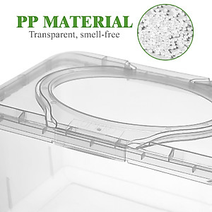 GLEAVI Baby Wipes Dispenser, 3pcs Wipe Holder Container Case for Baby & Adult,Keeps Wet Tissue Fresh, Non-Slip Wipes Case, Wipe Container with Lid for Home, Office, Cars (Transparent)