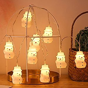 3m 20LED-Snowman Christmas LED Snowman Light String Christmas Day Light String Holiday Garden Party Home Decoration