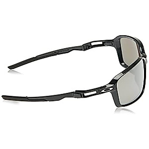 Oakley Men's OO9429 Siphon Rectangular Sunglasses, Scenic Grey/Prizm Black Polarized, 64 mm