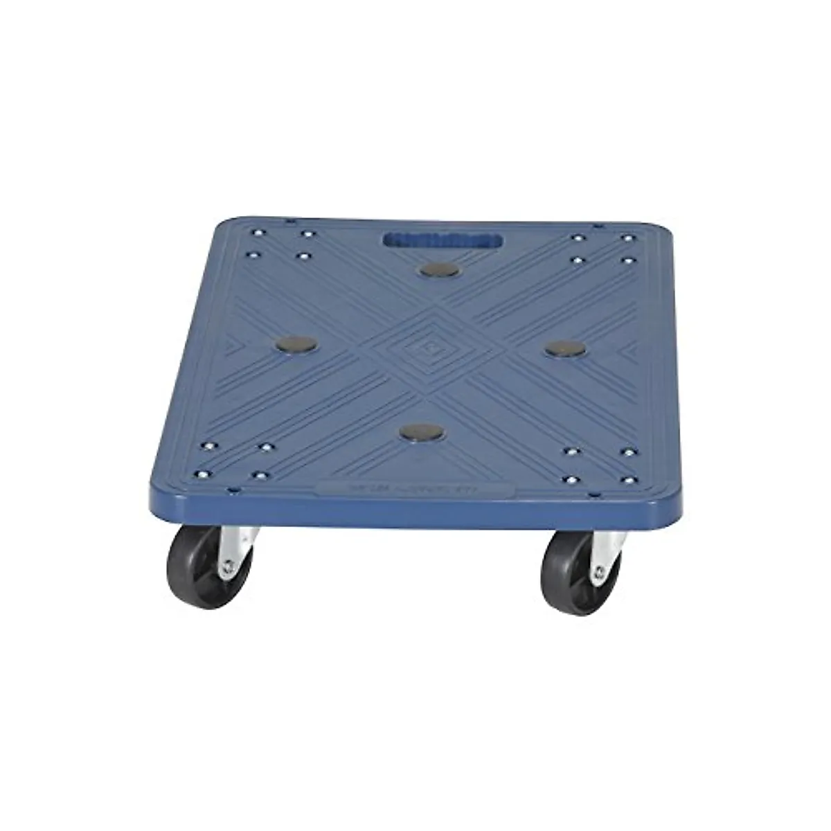 Vestil POS-1624 Plastic Dolly with Molded Handle, 220 lbs Capacity, 23-3/8" Length x 15-1/2" Width x 4-1/2" Height Deck