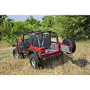 Bedrug Classic Bed Mat | 1997 - 2006 Jeep Wrangle TJ/LJ (w/cntr console, Heat Shields), Charcoal Grey | BRTJ97F
