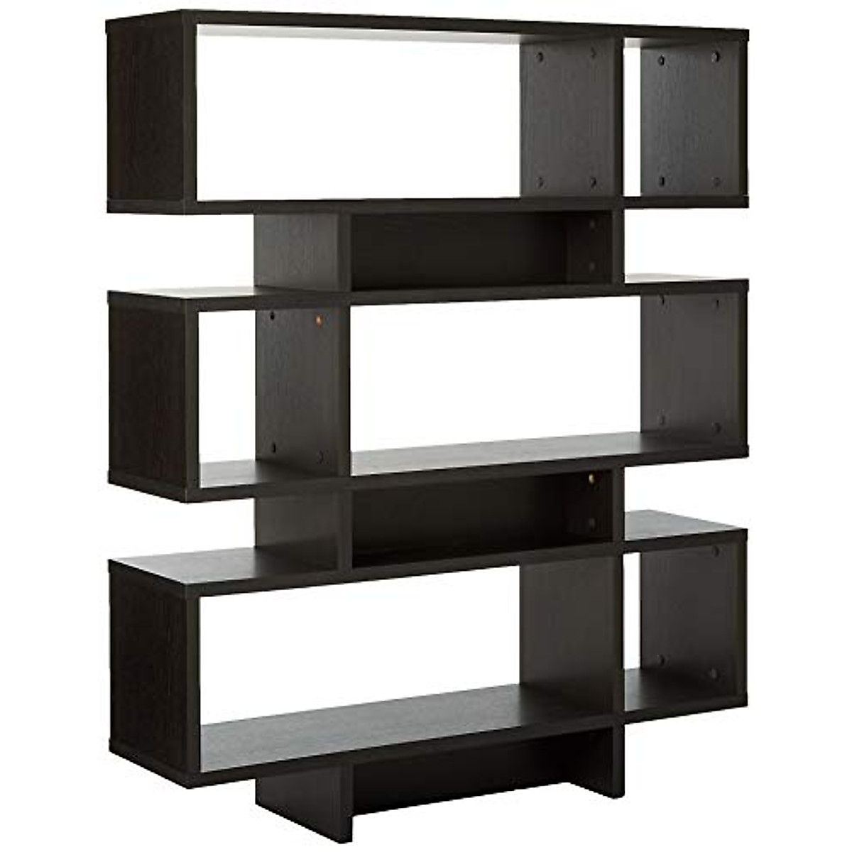 Baxton Studio Cassidy 6-Level Modern Bookshelf, Dark Brown
