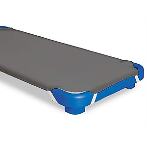 Daycare Sheets with Corner Elastic Loops Standard Size, Perfect for Preschool and Daycare sheets fot Toddlers,Preschoolers Cot Bed Fitted Sheet Standard Cot Sheet -Light Grey(23" x 51") Pack of (2)