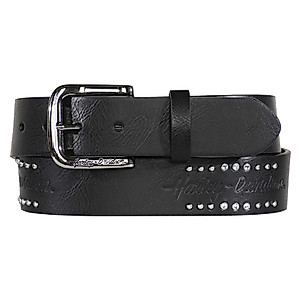 Harley-Davidson Women's Rockers Rhinestones Genuine Leather Belt - Black (S)