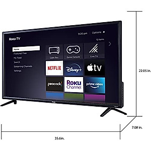RCA 40-inch Full HD 1080p Roku Smart LED TV - RTR4061, 2021 Model