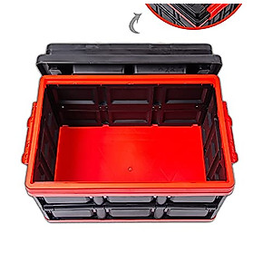WDBBY Car Trunk Storage Box, Double-Layer Storage, Foldable Car Storage Box, Rear Trunk Storage Box, Storage Box