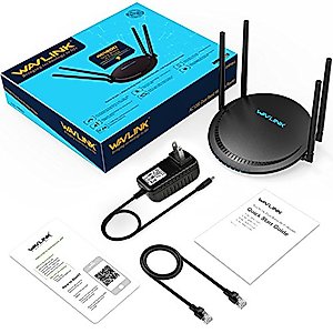 WAVLINK AC1200 Smart Gigabit WiFi Router-Dual Band MU-MIMO Wireless Internet Router with 4X Antennas for Online Game & HD Video,Patented TouchLink,More Reliable Long Range Coverage