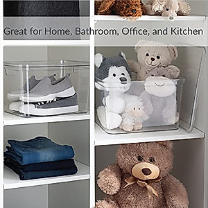 Simplify Large, Super Clear Lidded Storage Bin