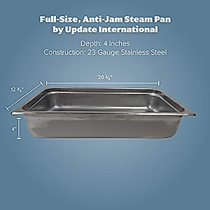 Update International (SPH-1004) 4" Full-Size Anti-Jam Steam Table Pan