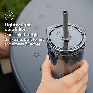 MiiR Everywhere Straw Tumbler 16oz - Durable Double Wall Tumbler with Lid and Straw, Lightweight, Shatter-Resistant, Perfect for On-the-Go Sipping