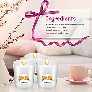 Scented Candles Gift Set with 8 Fragrances Candle Gift Set Candles for Home Scented Scented Candles Aromatherapy in Glass Jar Soy Wax for Mother's Day Gift Gift for Her Gift for Mom