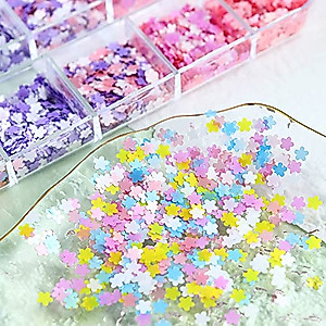 Flower Glitter Resin Fillings Flakes Sequins Epoxy Resin Mold Fillers for DIY Jewelry Making Nail Art Decors